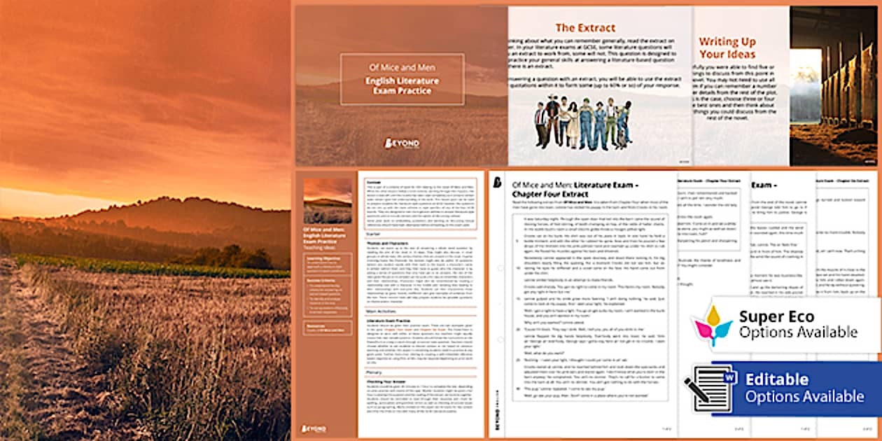 Of Mice and Men Exam Questions | GCSE English | Beyond