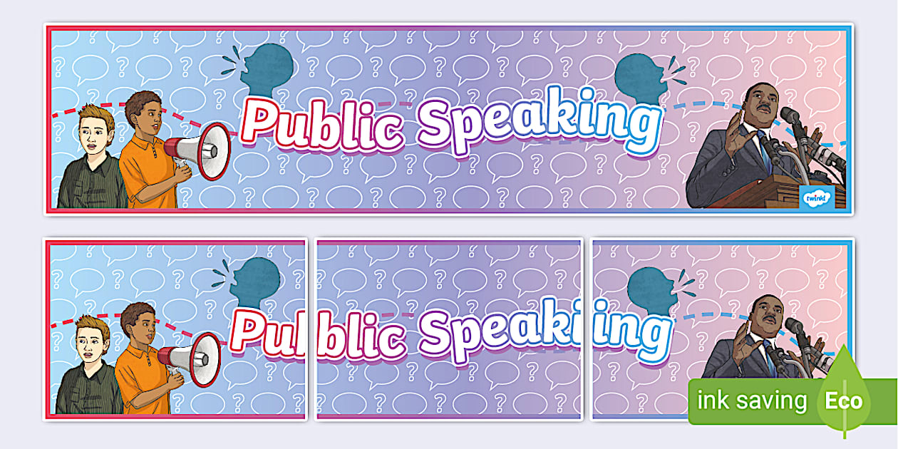 Public Speaking Display Banner (teacher made) - Twinkl