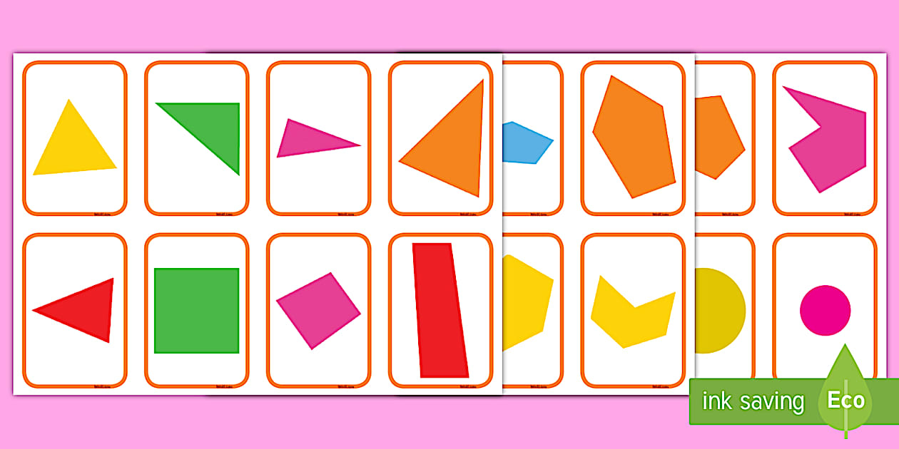 Regular and Irregular 2D Shapes Flashcards - Regular and Irregular ...