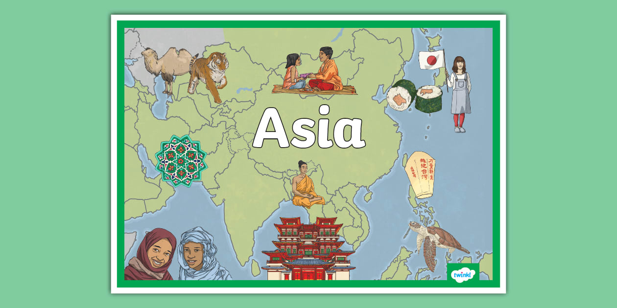 Asia Topic Display Poster (teacher made) - Twinkl