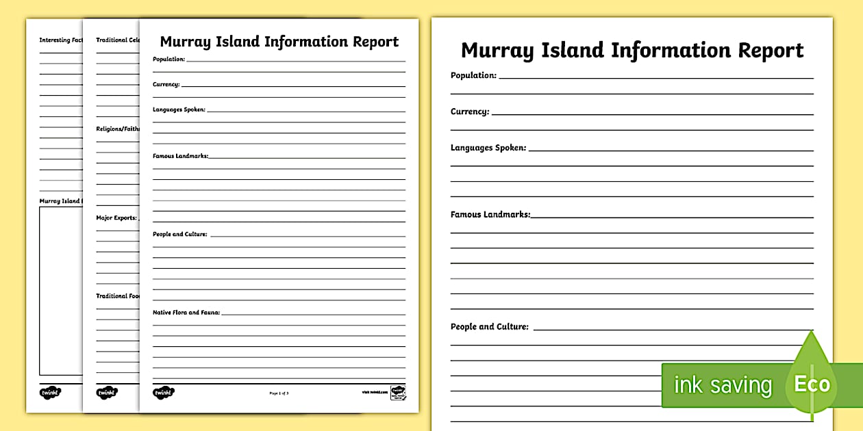 Mer Island Information Report | Reconciliation Week