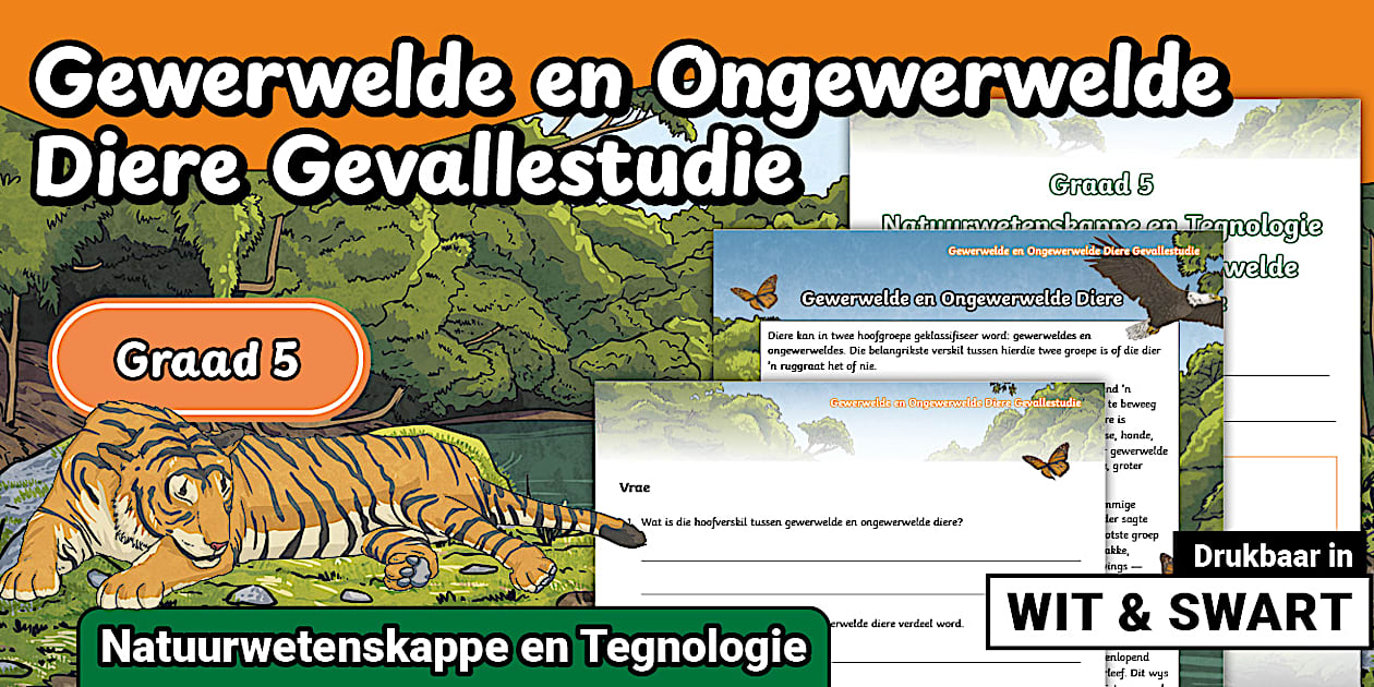 Graad 5 Natuurwetenskappe en Tegnologie - Kwartaal 1 - Gewerwelde en
