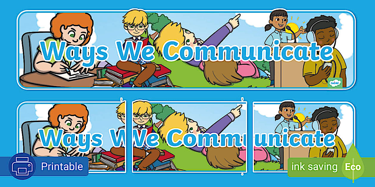 Grade 2 Life Skills Term 4 Ways We Communicate Banner (CAPS)