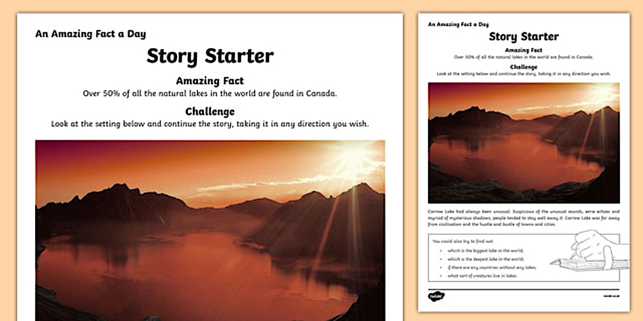Creative Writing | Story Starter Worksheet (teacher made)