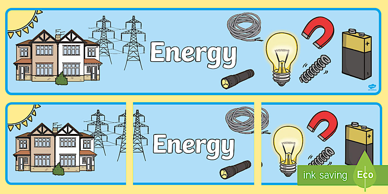 Energy Display Banner (teacher made) - Twinkl