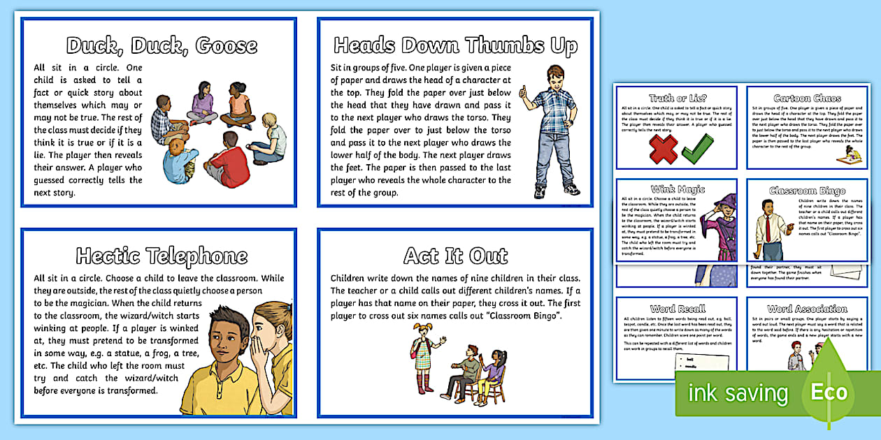 Back-To-School Activity | Ice Breaker Games | 7–11 | Twinkl