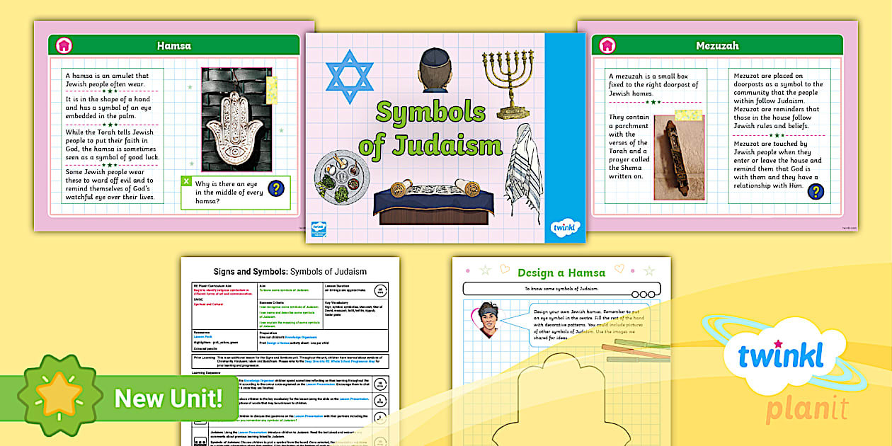 RE: Signs and Symbols: Symbols of Judaism. Year 3 Additional Lesson 1