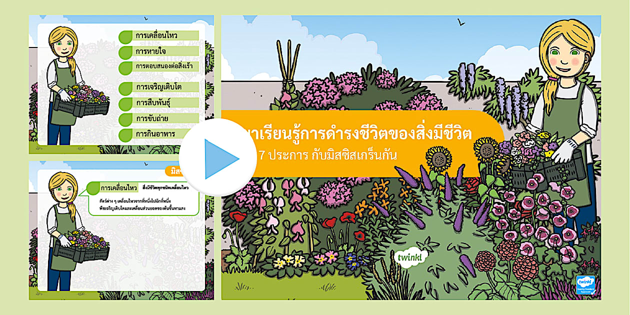 Mrs Gren Life Processes PowerPoint - การดำรงชีวิตของสิ่งมีชีวิตทั้ง 7 ...