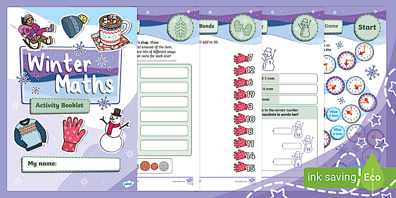 Printable Winter Maths Activity Booklet | Twinkl Parents 5-7