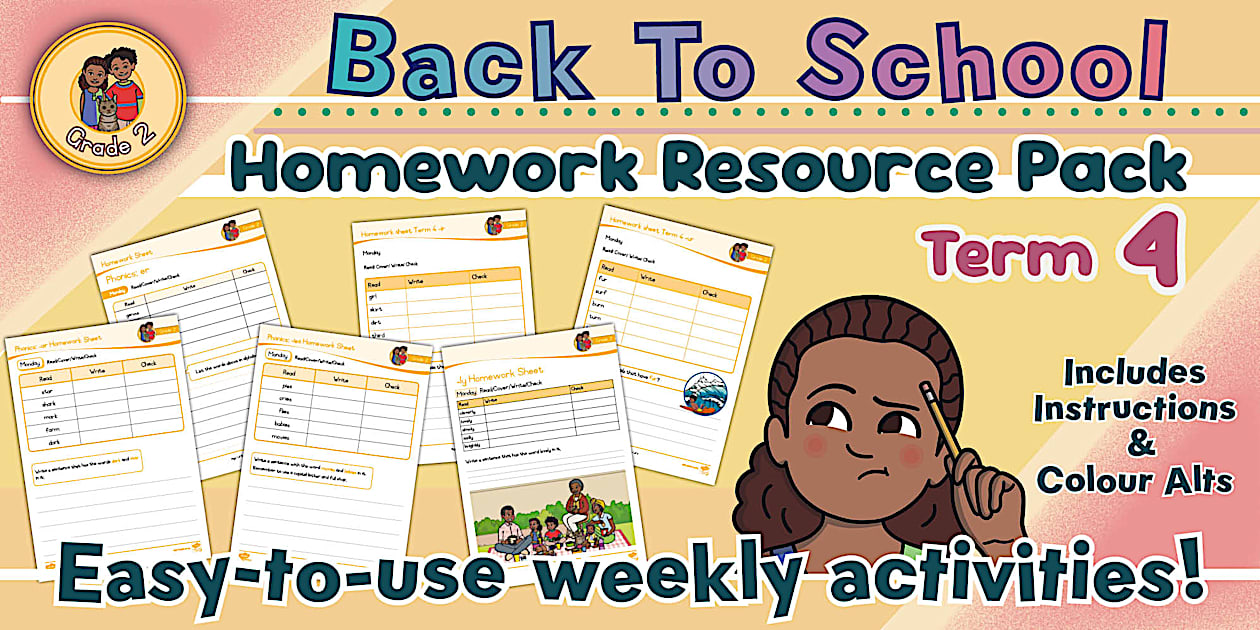 Gr. 2 Phonics - T4 - Homework - Resource Pack (CAPS Aligned)
