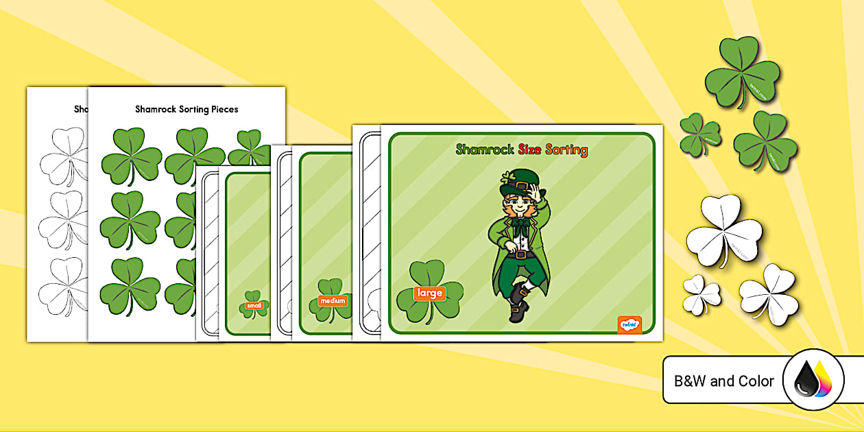 Printable Shamrock Sorting Activity Mats | Twinkl USA