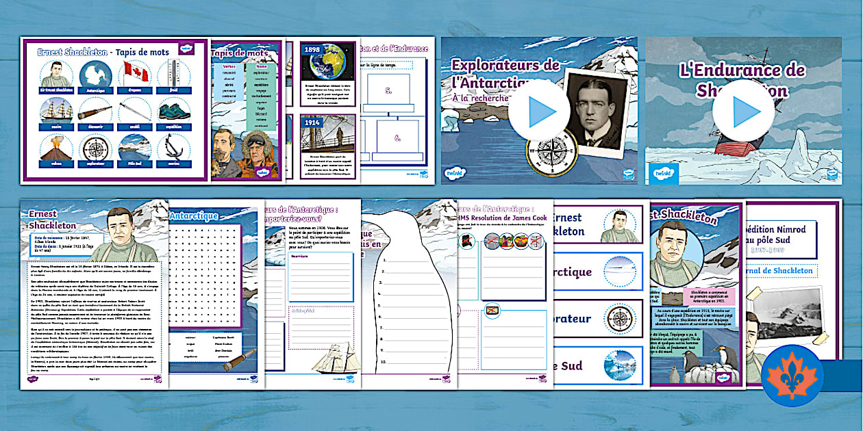 Antarctic Explorers: Activity Pack French