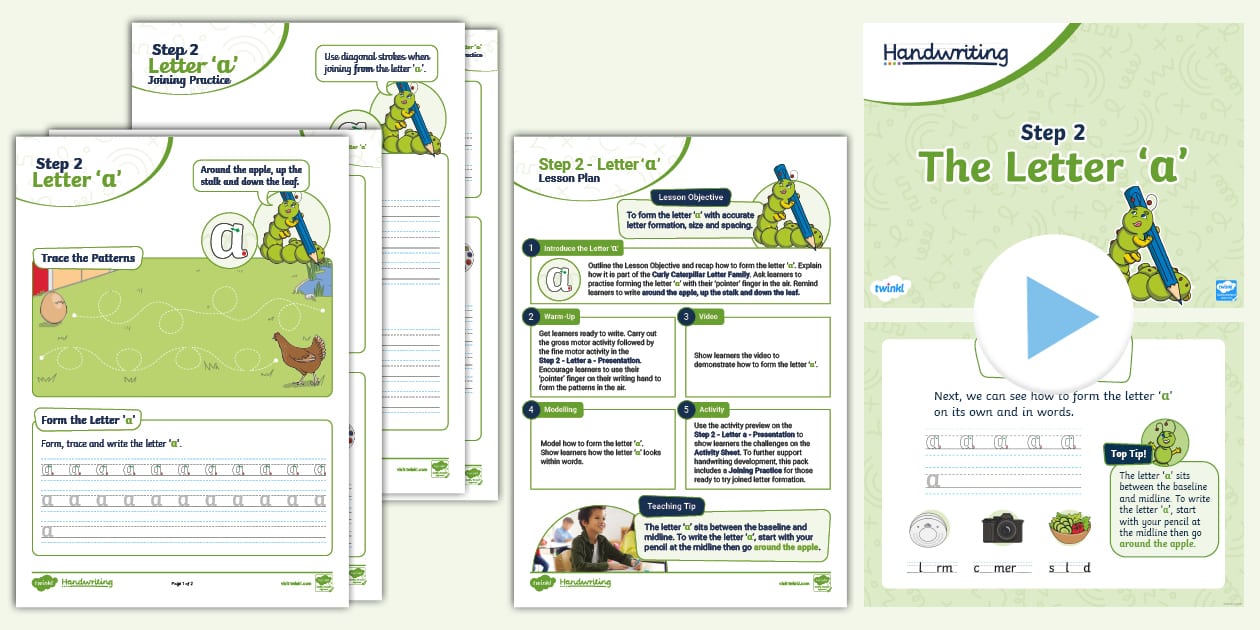 Step 2 Joined Handwriting Letter ‘a' Pack (teacher made)