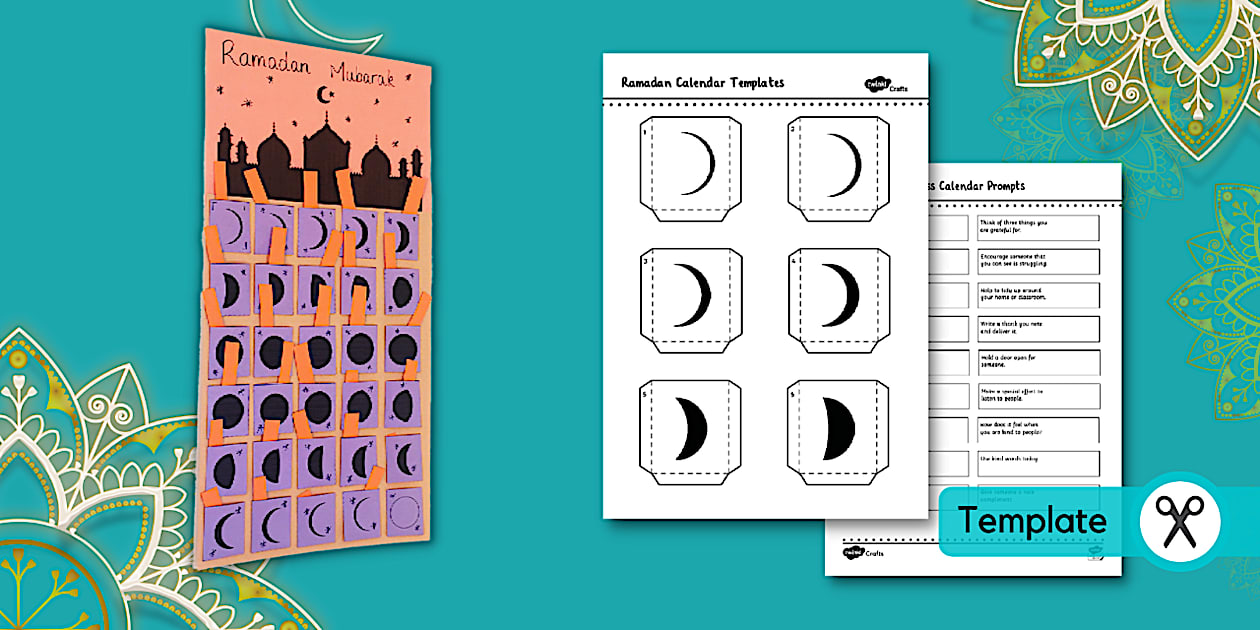 Ramadan Kindness Calendar Template | Ramadan Activities