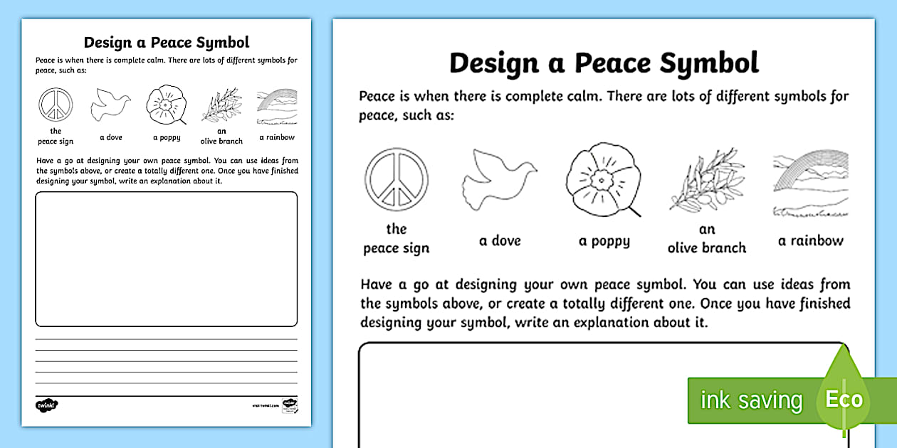 Peace Worksheets | International Day of Peace | Twinkl