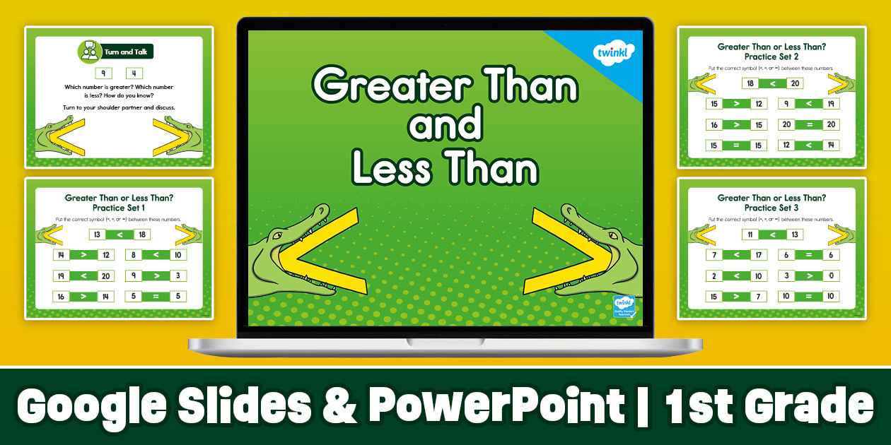 Greater Than and Less Than Google Slides & PowerPoint