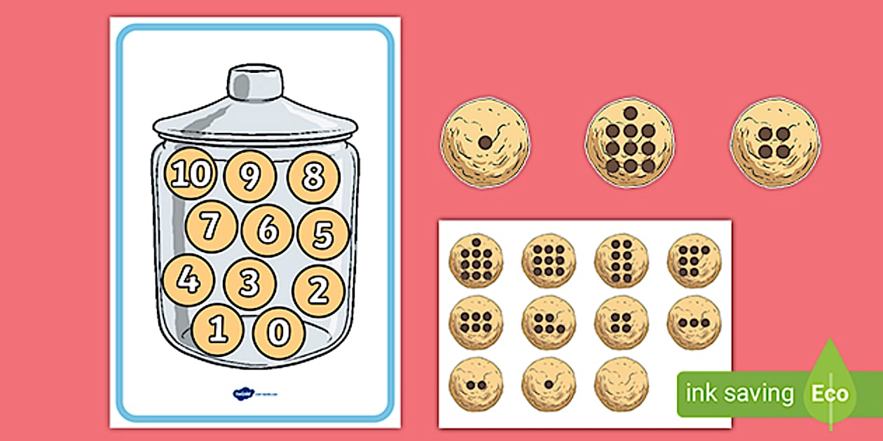 👉 Cookie Jar and Cookies 0-10 (Teacher-Made) - Twinkl