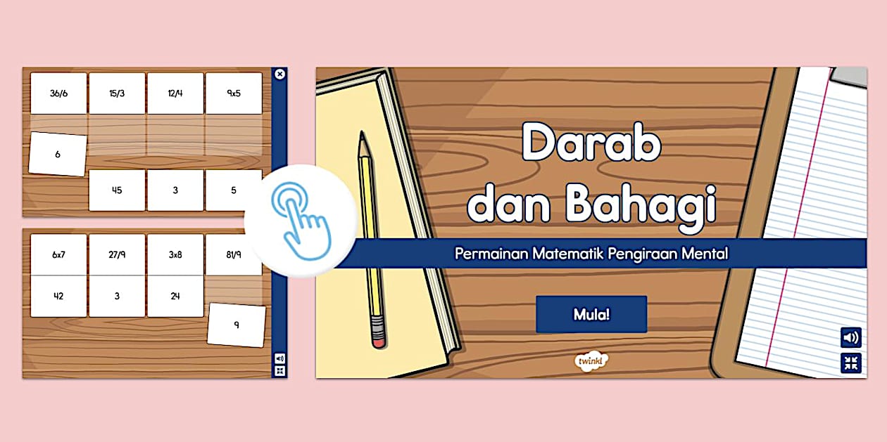 Permainan Interaktif Matematik - Darab dan Bahagi Fakta Asas