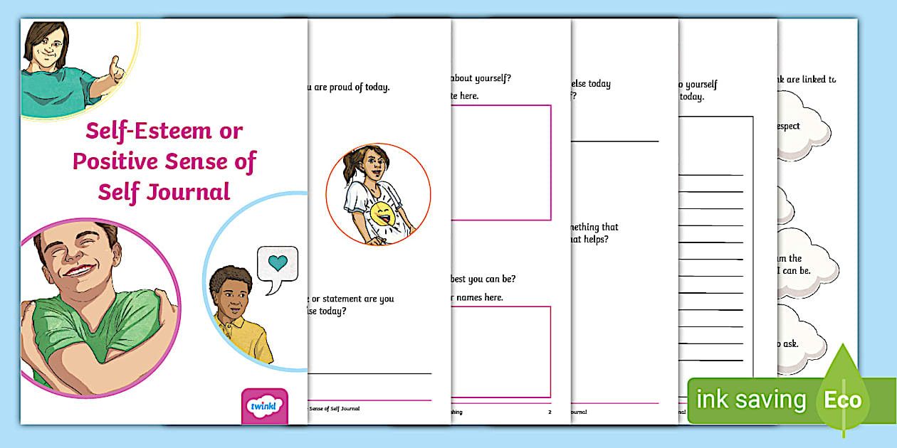 Self-Esteem Journal for Children - Printable PDF - Twinkl