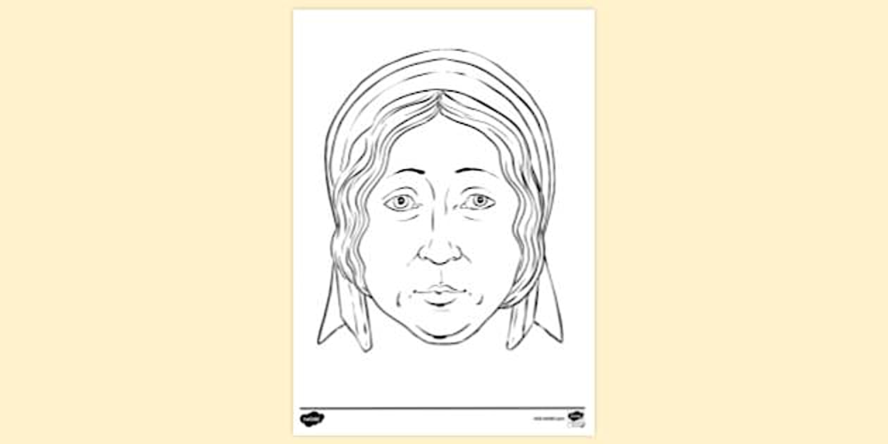 Margaret Tudor Roleplay Mask Colouring Sheet Colouring | Colouring Sheets