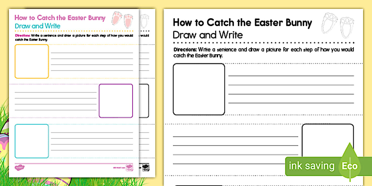 How to Catch the Easter Bunny Draw and Write | Twinkl USA