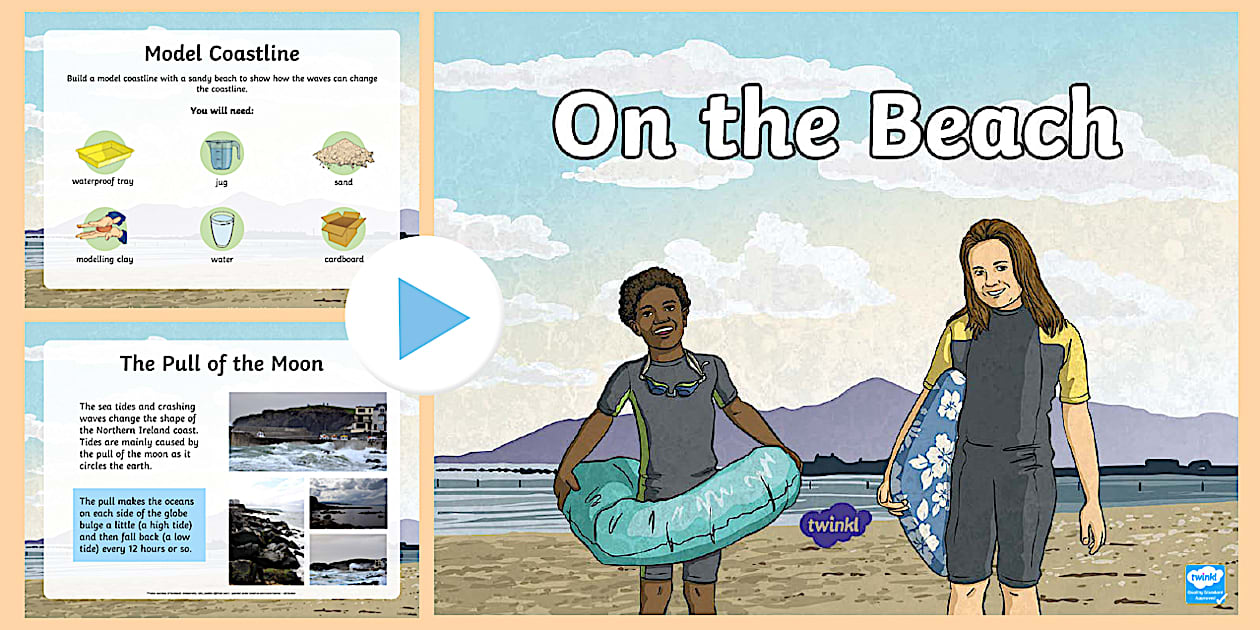 On the Beach PowerPoint (teacher made) - Twinkl