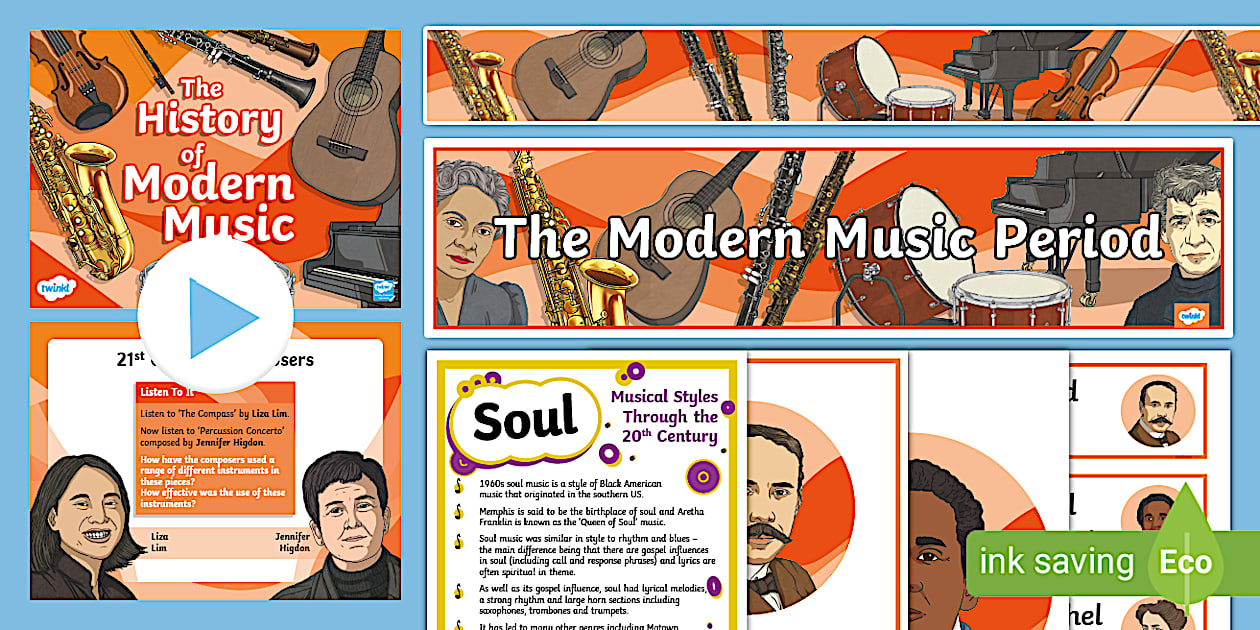 The History of Modern Music Resource Pack (teacher made)