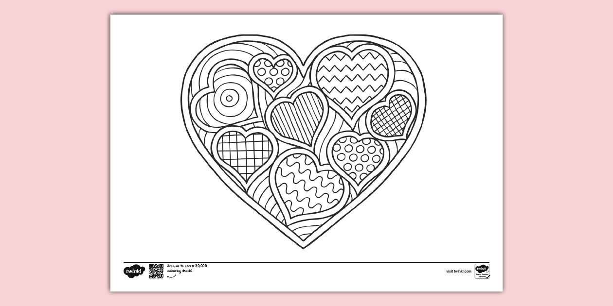 Printable Valentine Colouring Pages | Twinkl - Twinkl