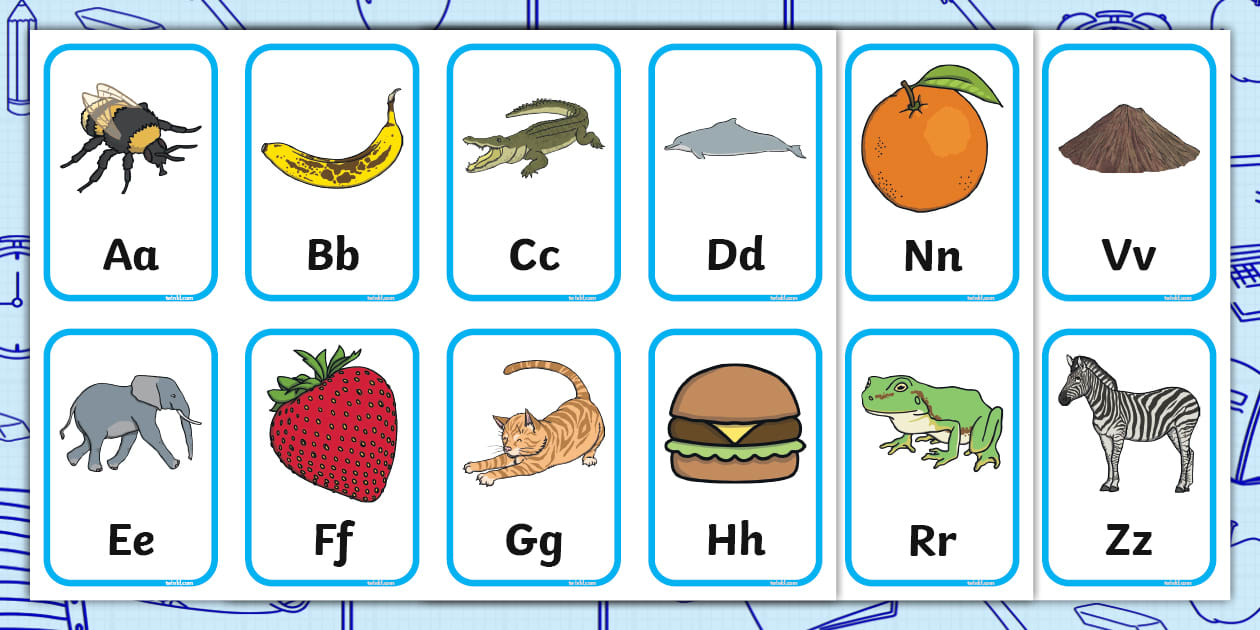 Tarjetas imprimibles del abecedario (teacher made) - Twinkl