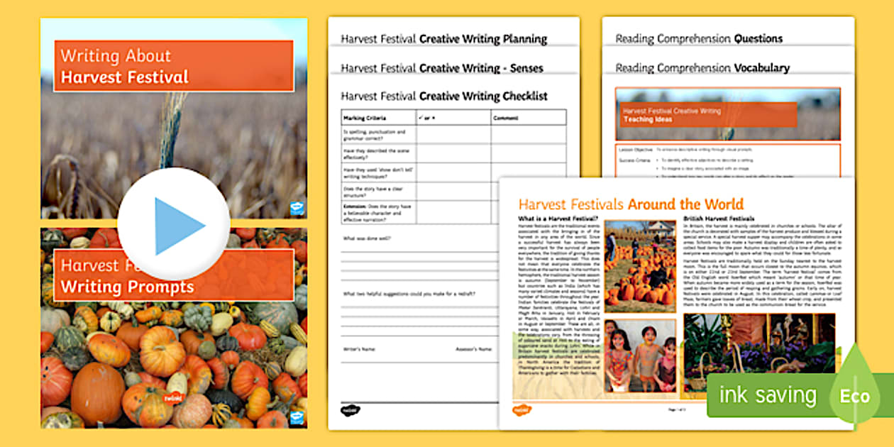 Harvest Festival Resource Pack (Hecho por educadores)