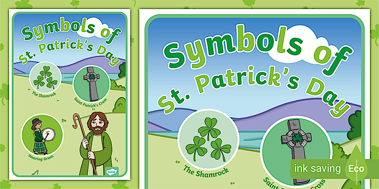 St. Patrick's Day Symbols Display Poster (teacher made)