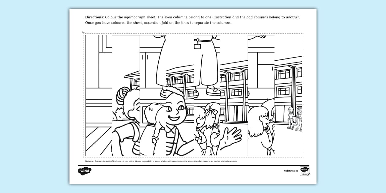 Back to School Agamograph (Teacher-Made) - Twinkl