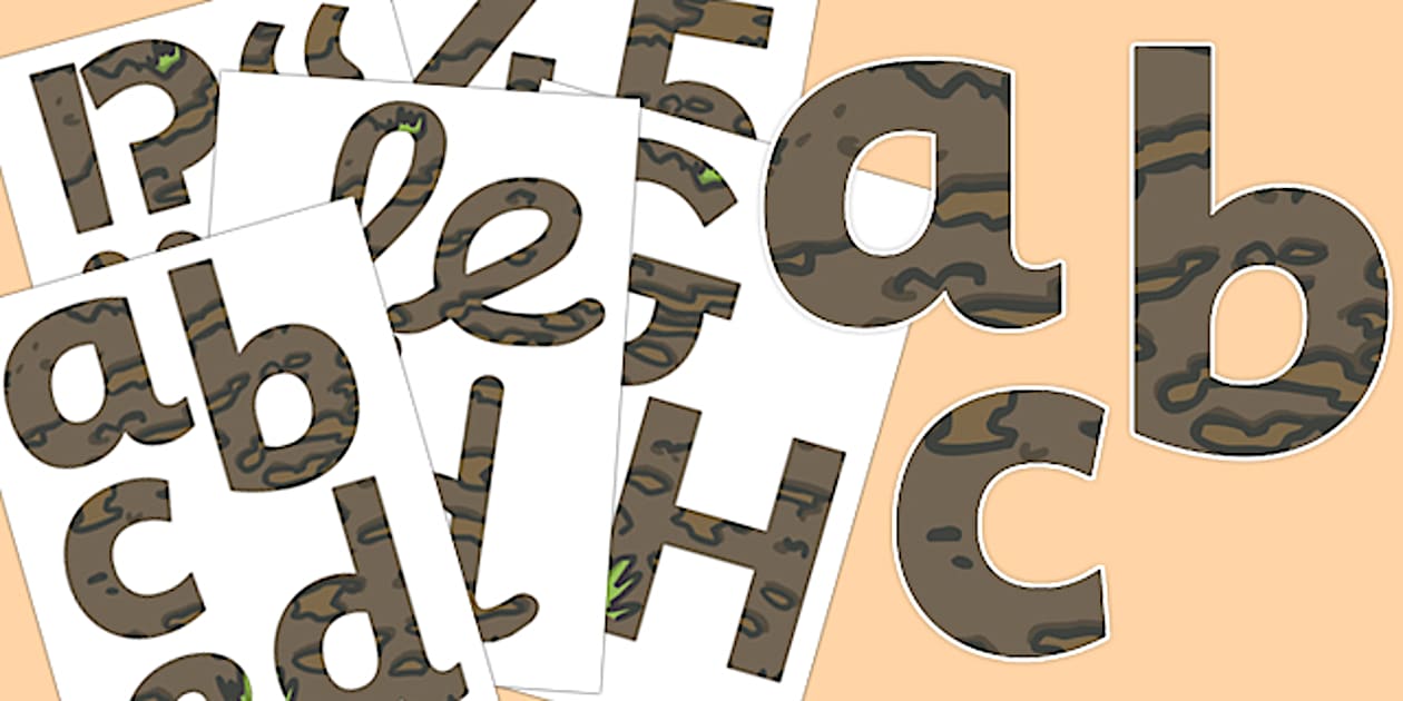 Editable Soil Display Lettering (professor feito) - Twinkl