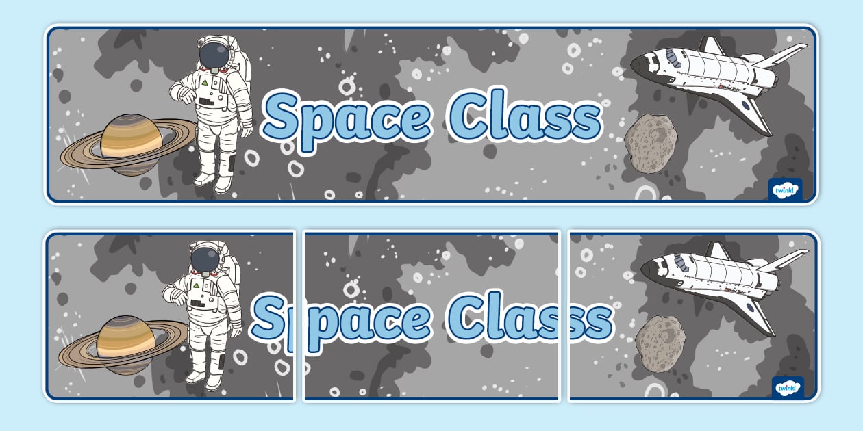 Space Themed Classroom Display Banner (teacher made)