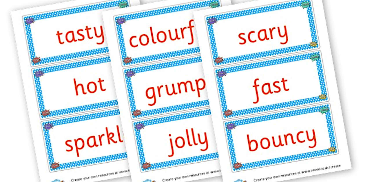 Superhero WOW cards EYFS - WOW words (Hecho por educadores)