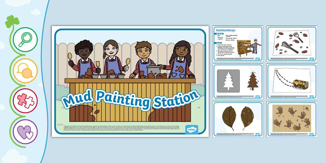 Mud Station Painting (teacher made) - Twinkl
