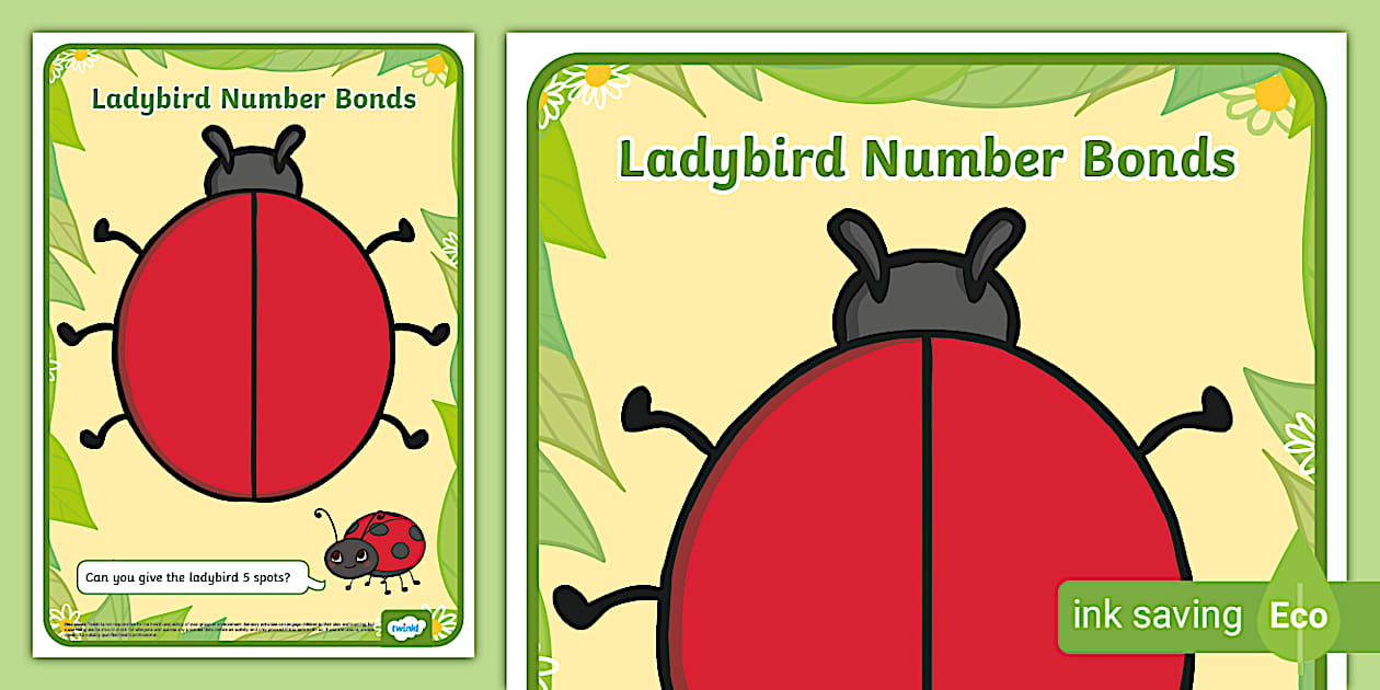 👉 Number Bonds of 5 Ladybird Activity Mat | Twinkl