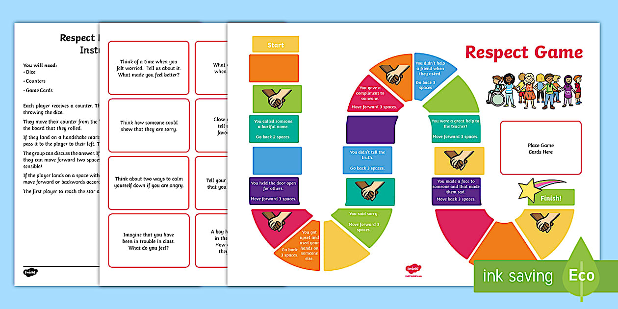 Games to Show Respect - Respect Board Game for Children