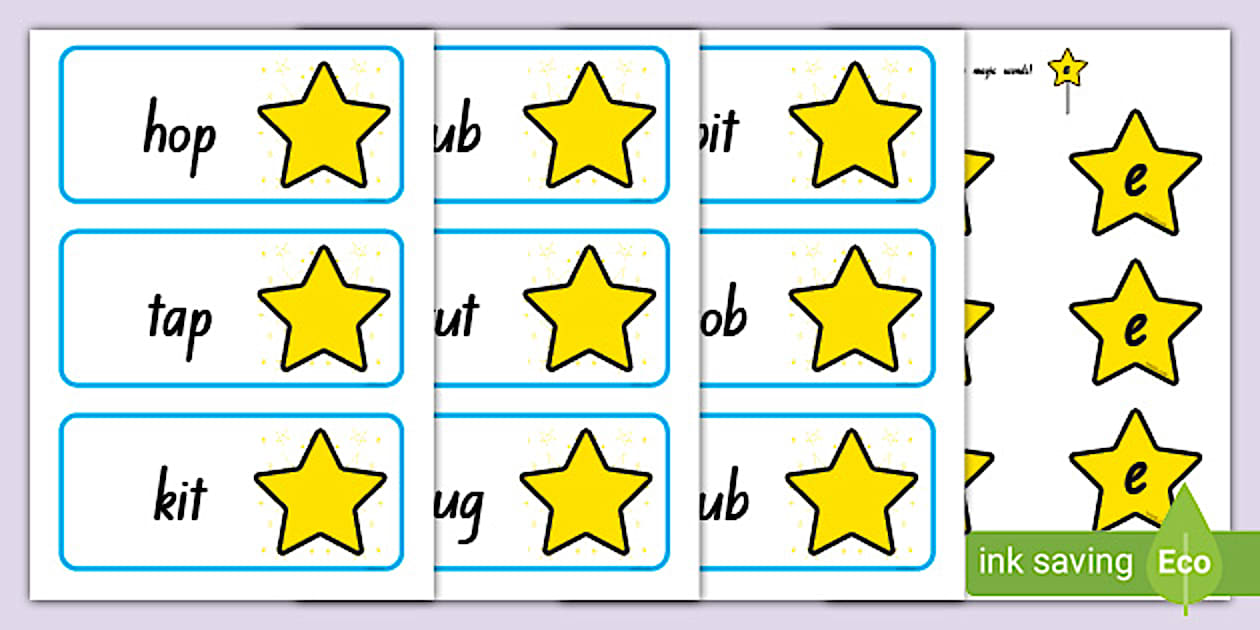 Magic e Wand Activity (Teacher-Made) - Twinkl