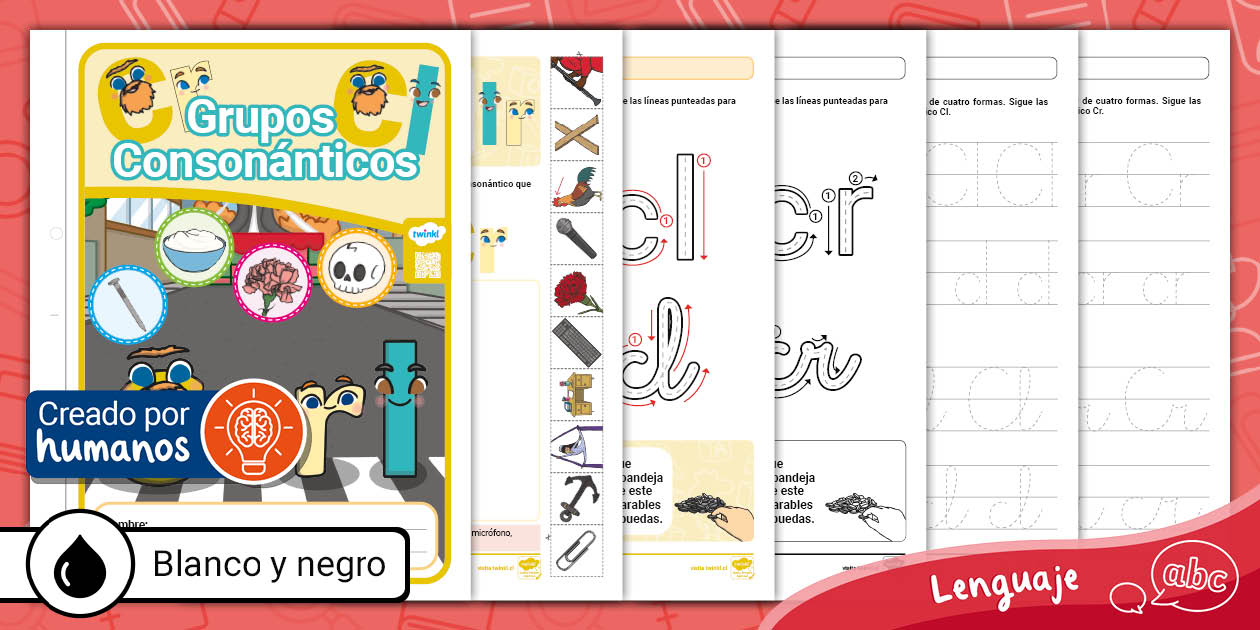 Cuadernillo | Mi libro | Grupo Consonántico Cl y Cr