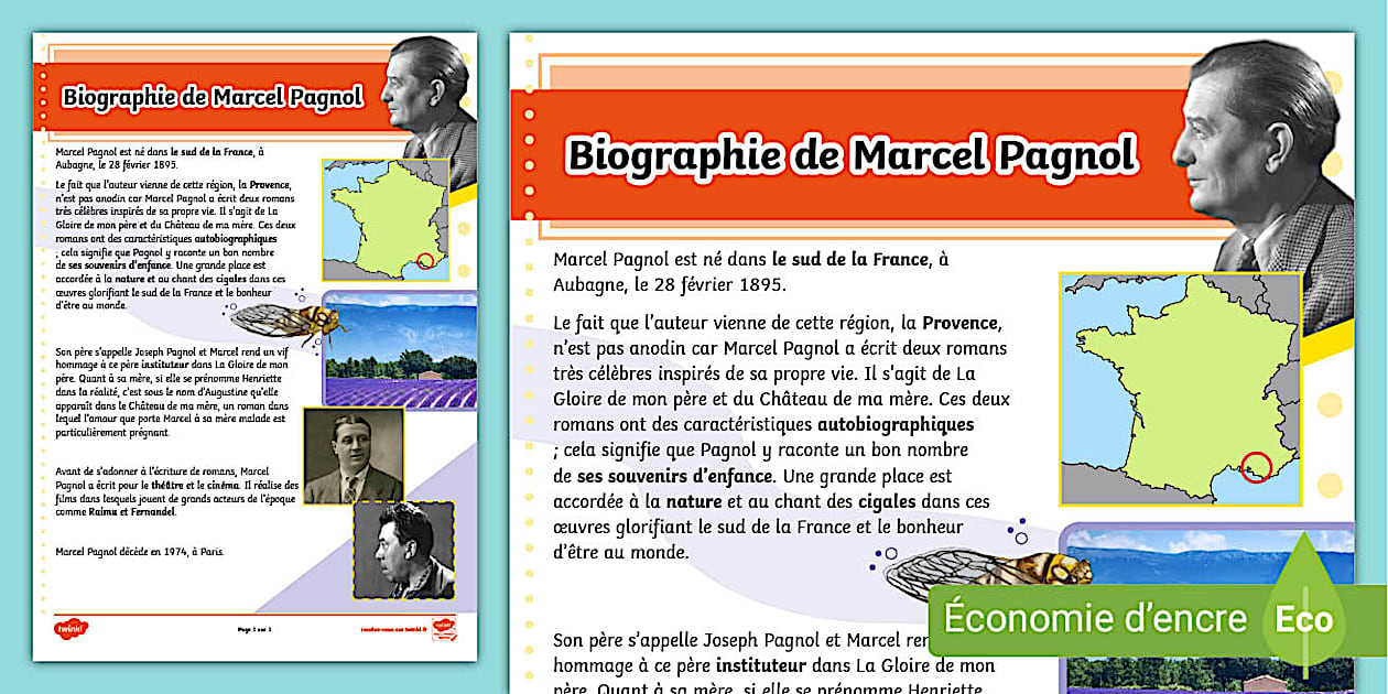 Biographie de Marcel Pagnol