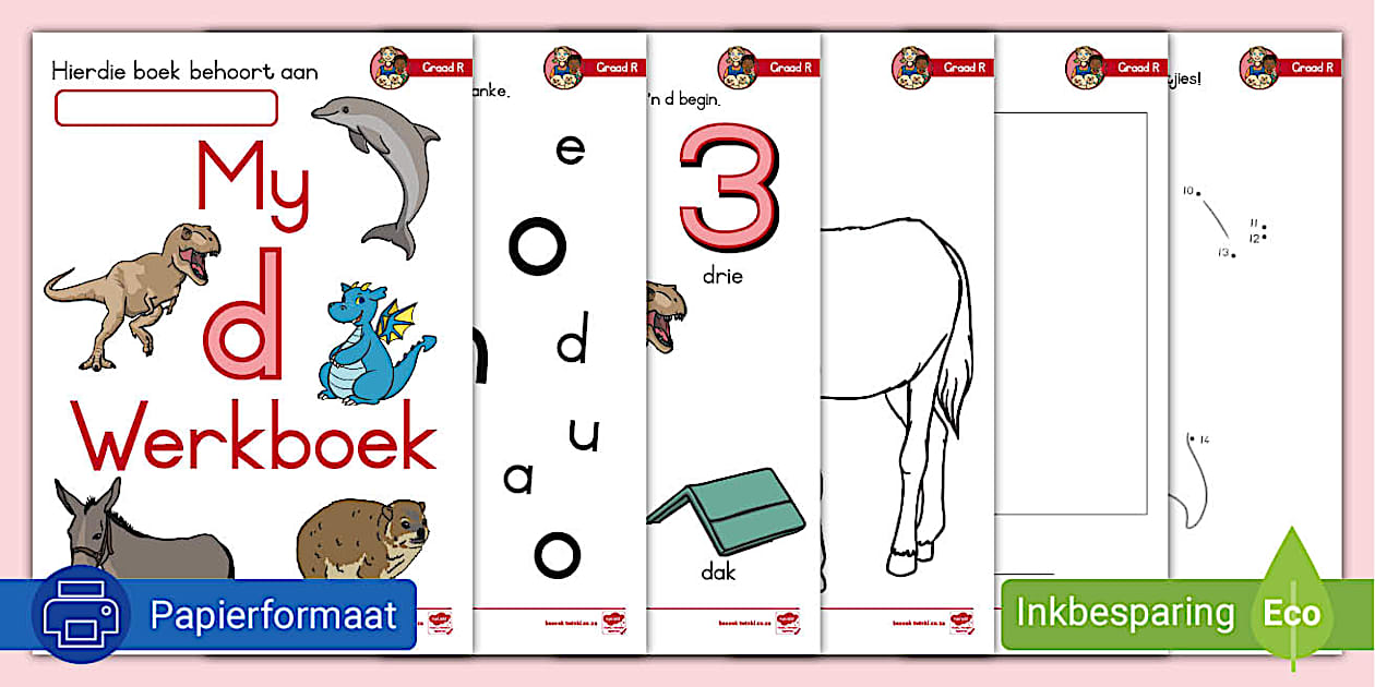 Graad R Klanke Werkboek d (Teacher-Made) - Twinkl