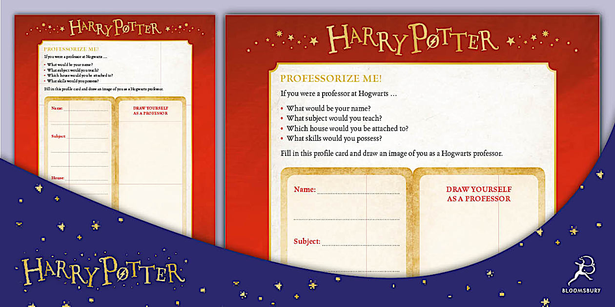 Harry Potter: If I Were a Hogwarts' Professor : Grades 2-5