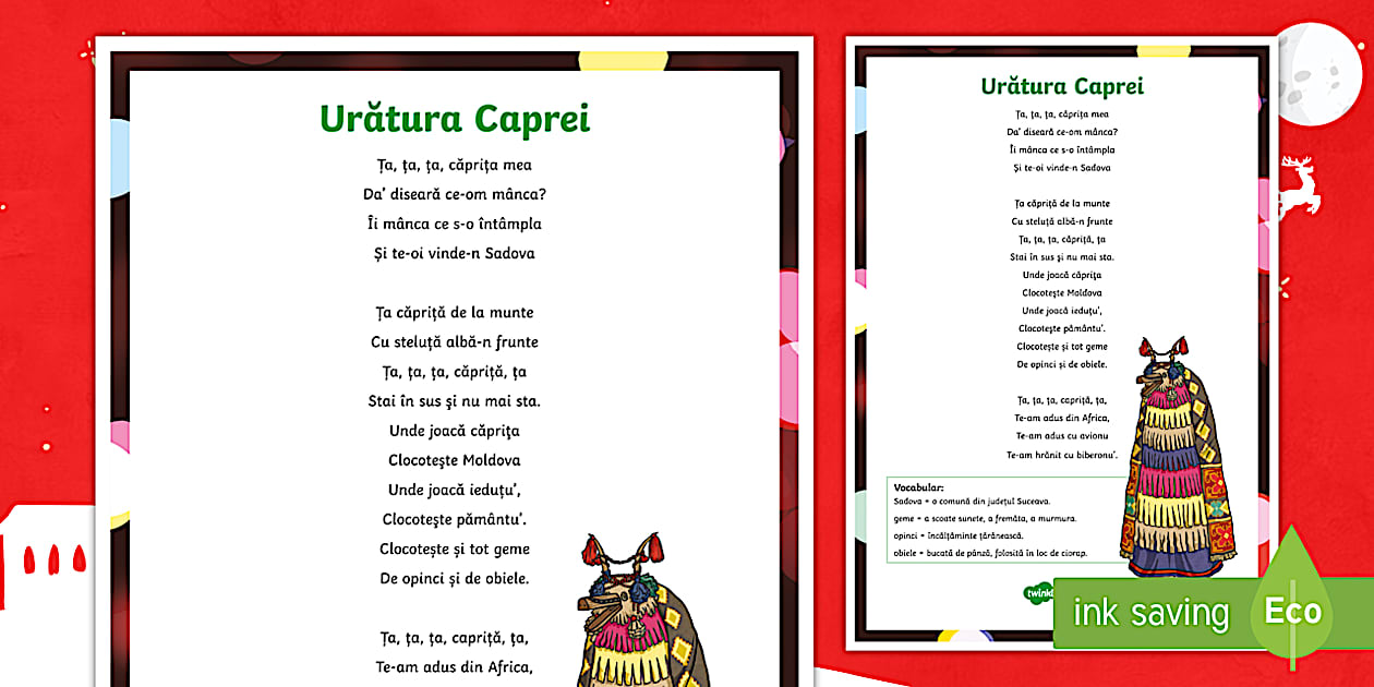 Black and White Urătura Caprei - Fișă informativă