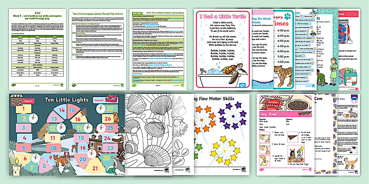 EYLF Term 4 Week 9 Remote Home Learning Pack - Twinkl