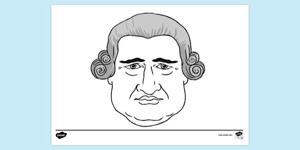 Erasmus Darwin Colouring Sheet | Colouring Sheets - Twinkl