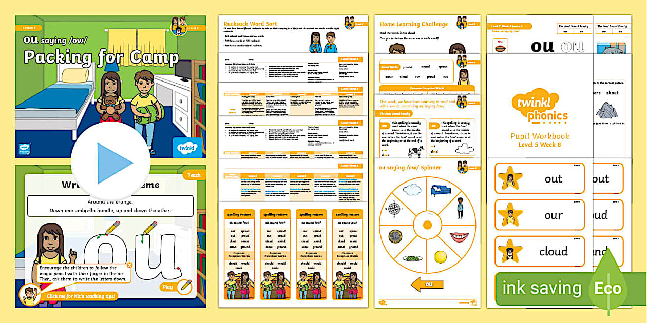 ou Words Phonics - Primary Resources (teacher made) - Twinkl