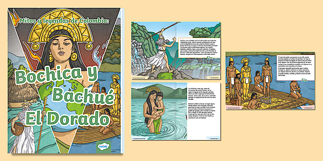 Ebook para niños - Mitos y leyendas de Colombia - Twinkl
