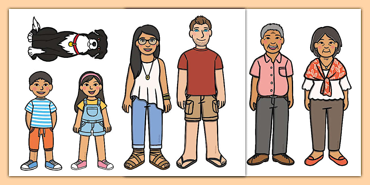 Twinkl Phonics Family Cut-Outs (teacher made) - Twinkl