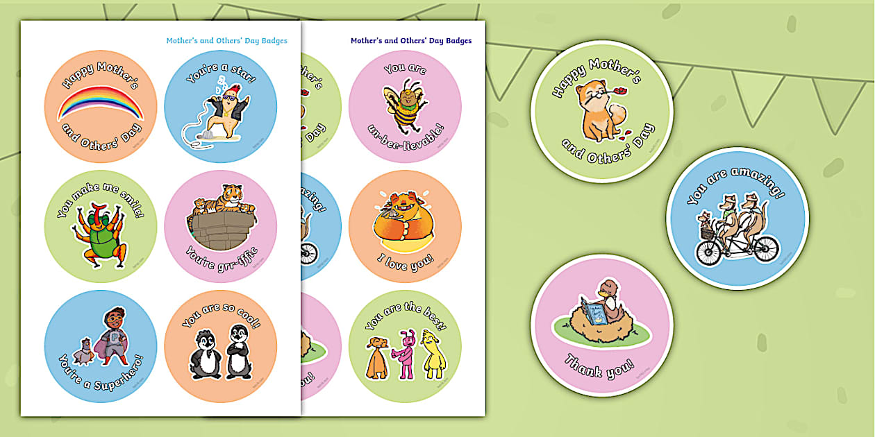 Mother's and Others' Day Badges